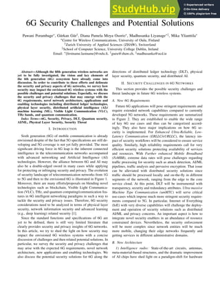 6G Security Challenges And Potential Solutions | PDF