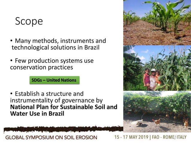 National Plan participatory construction against Soil Erosion in Brazil ...