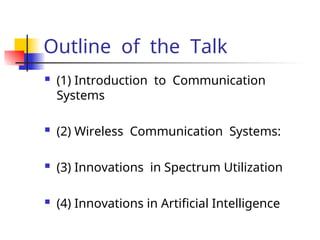 Introduction to 6G Wireless Communication Systems | PPT