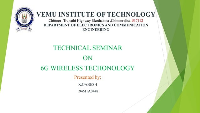 6G wireless Technology.pptx | Computer Networking | Computing