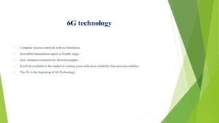 6G wireless Technology.pptx | Computer Networking | Computing