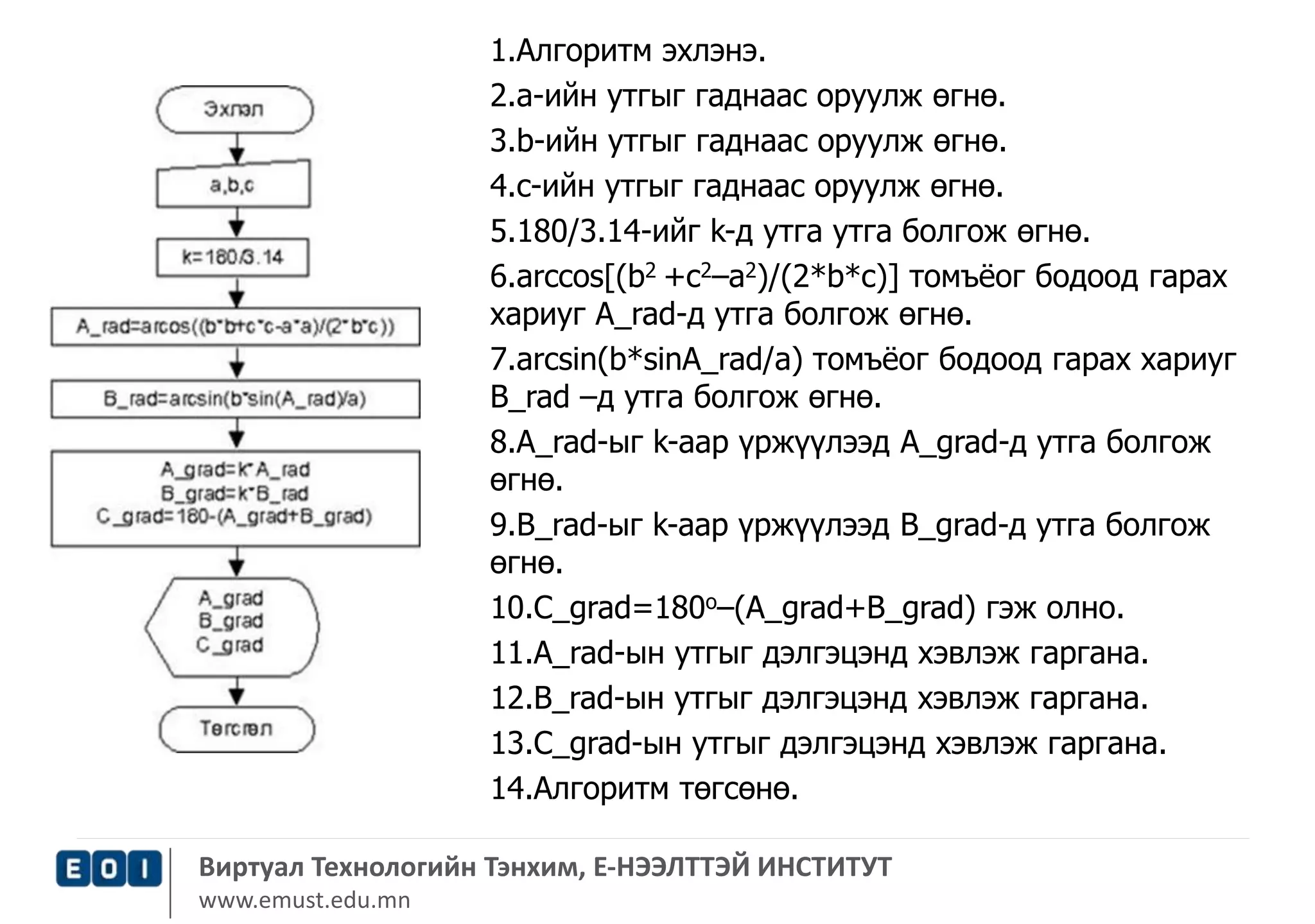 U.cs101 алгоритм программчлал-1(1) | PPTX