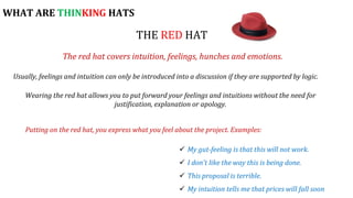 6 Thinking Hats /Concepts with Examples.pptx