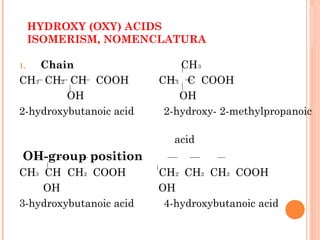 6 heterofunctional comp укороченный | PPT | Chemistry | Science