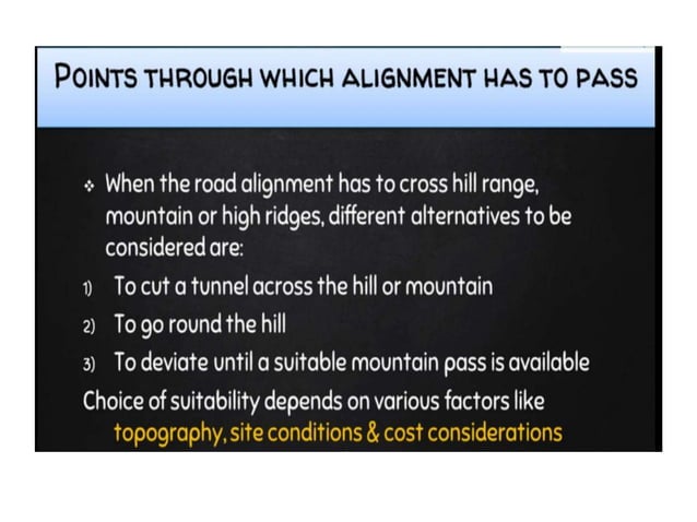 Highway Alignment | PPTX