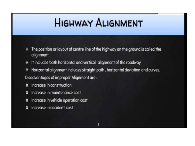 Highway Alignment | PPTX