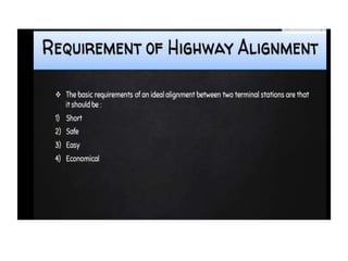 Highway Alignment | PPTX