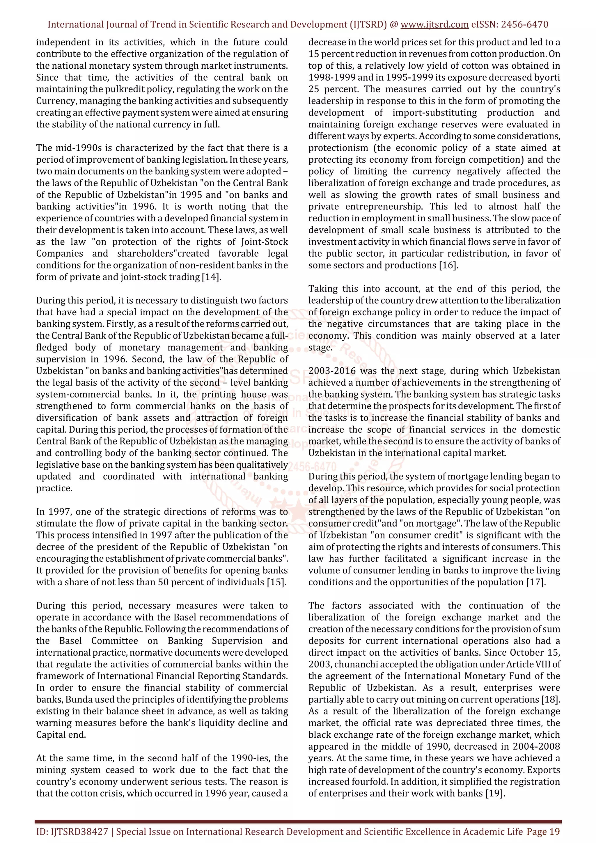 Historical Stages of Formation and Development of Modern Banking System ...