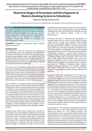 Historical Stages of Formation and Development of Modern Banking System ...