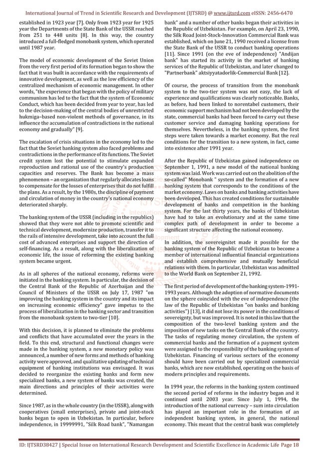 Historical Stages of Formation and Development of Modern Banking System ...