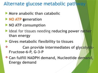 6 HMP SHUNT- alternate glucose oxidation pathway | PPTX