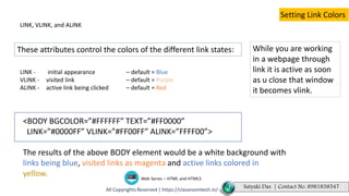 6 html links | PPTX | Web Design and HTML | Internet
