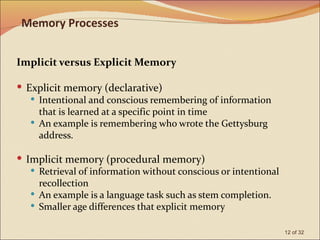 6 HUS 133 Attention and Memory | PPT