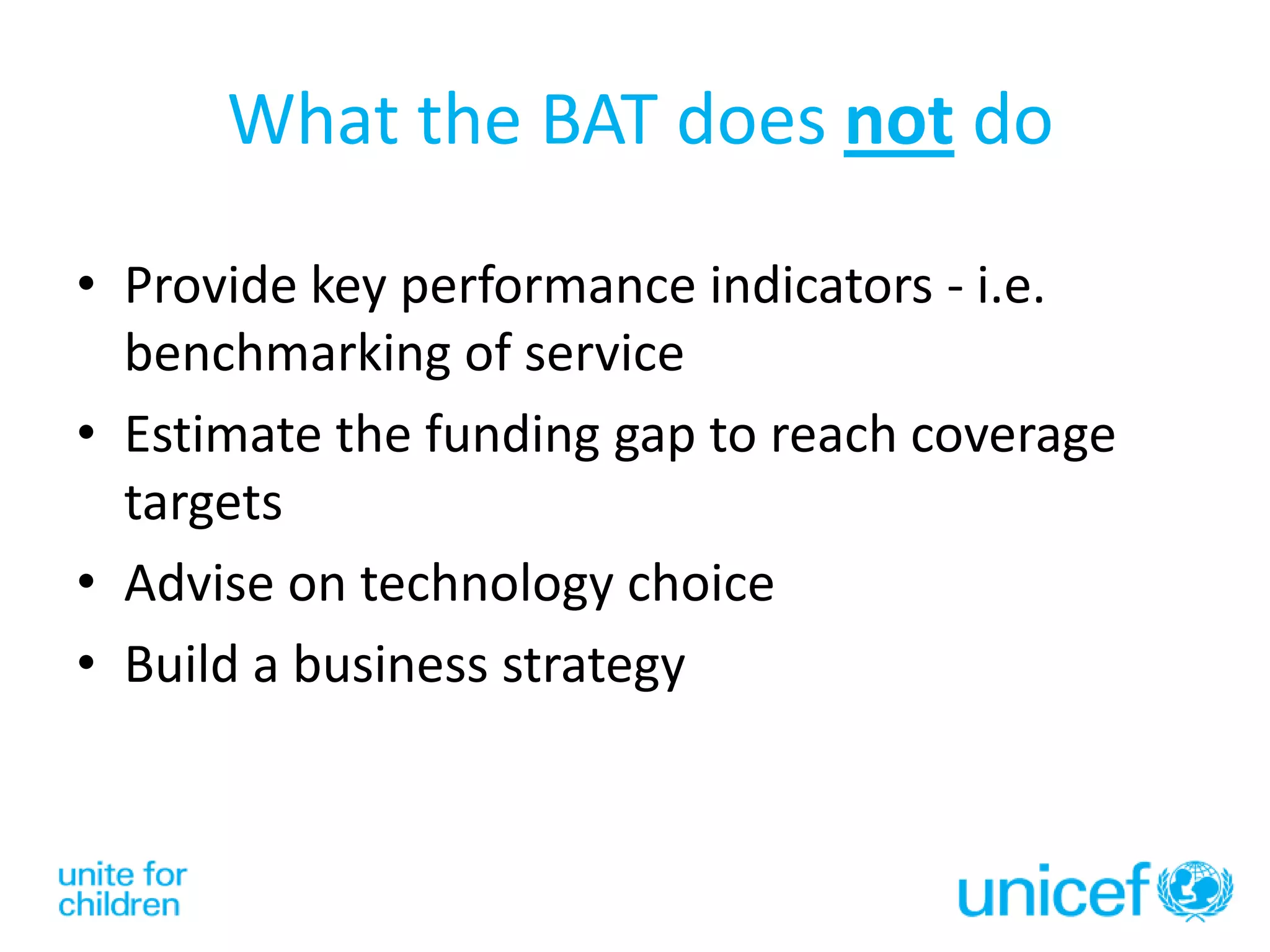 The WASH Bottleneck Analysis Tool (BAT) | PPTX
