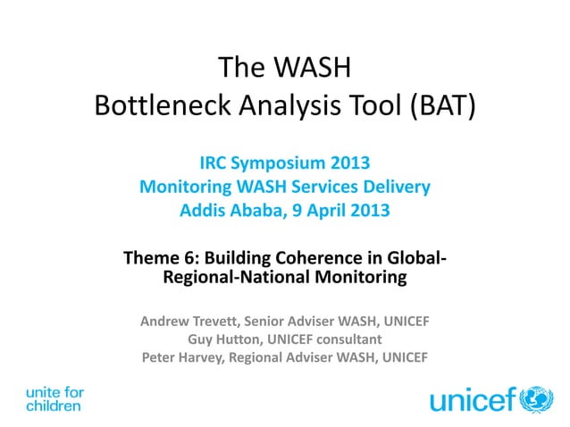 The WASH Bottleneck Analysis Tool (BAT) | PPTX | Business | Business ...