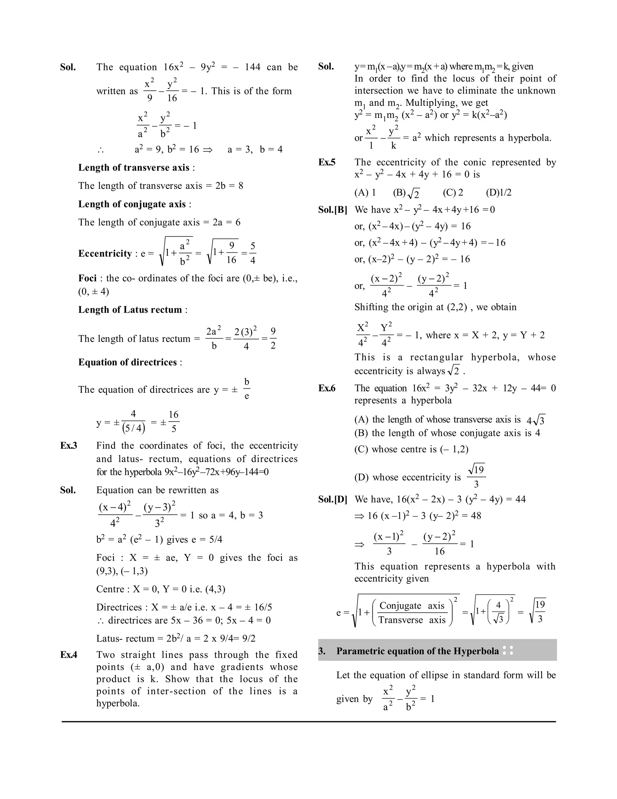 (6) Hyperbola (Theory).Module-3pdf | PDF
