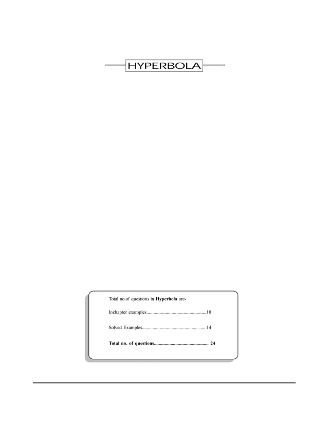 (6) Hyperbola (Theory).Module-3pdf | PDF