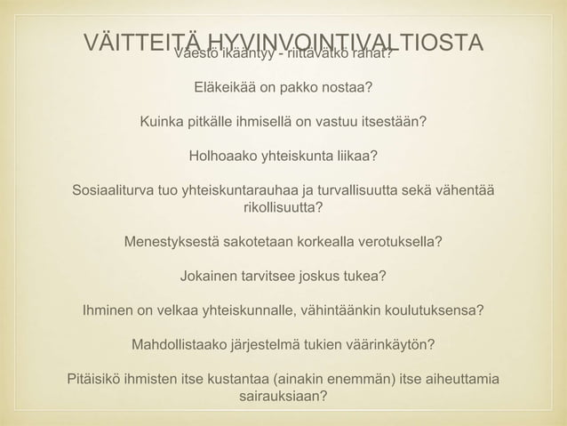 6 hyvinvointivaltio ppt | PPTX