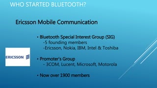 Bluetooth technology | PPTX