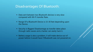Bluetooth technology | PPTX