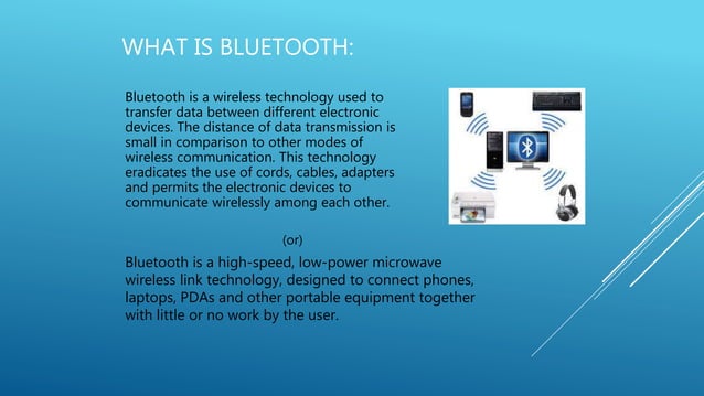 Bluetooth technology | PPTX