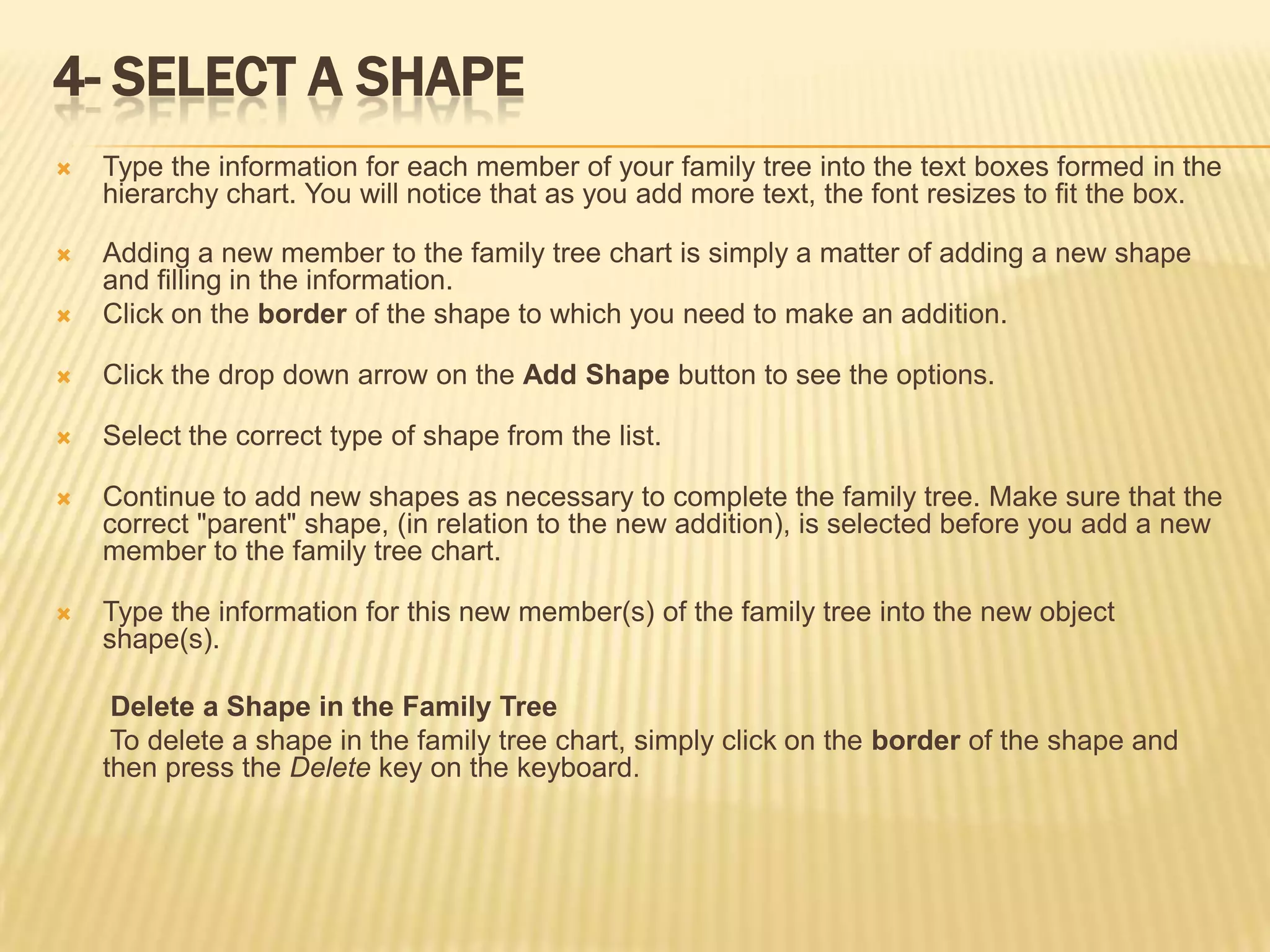 6 ict tutorial create a family tree chart in power point 2007 | PPT