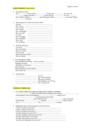 Present Simple | PDF