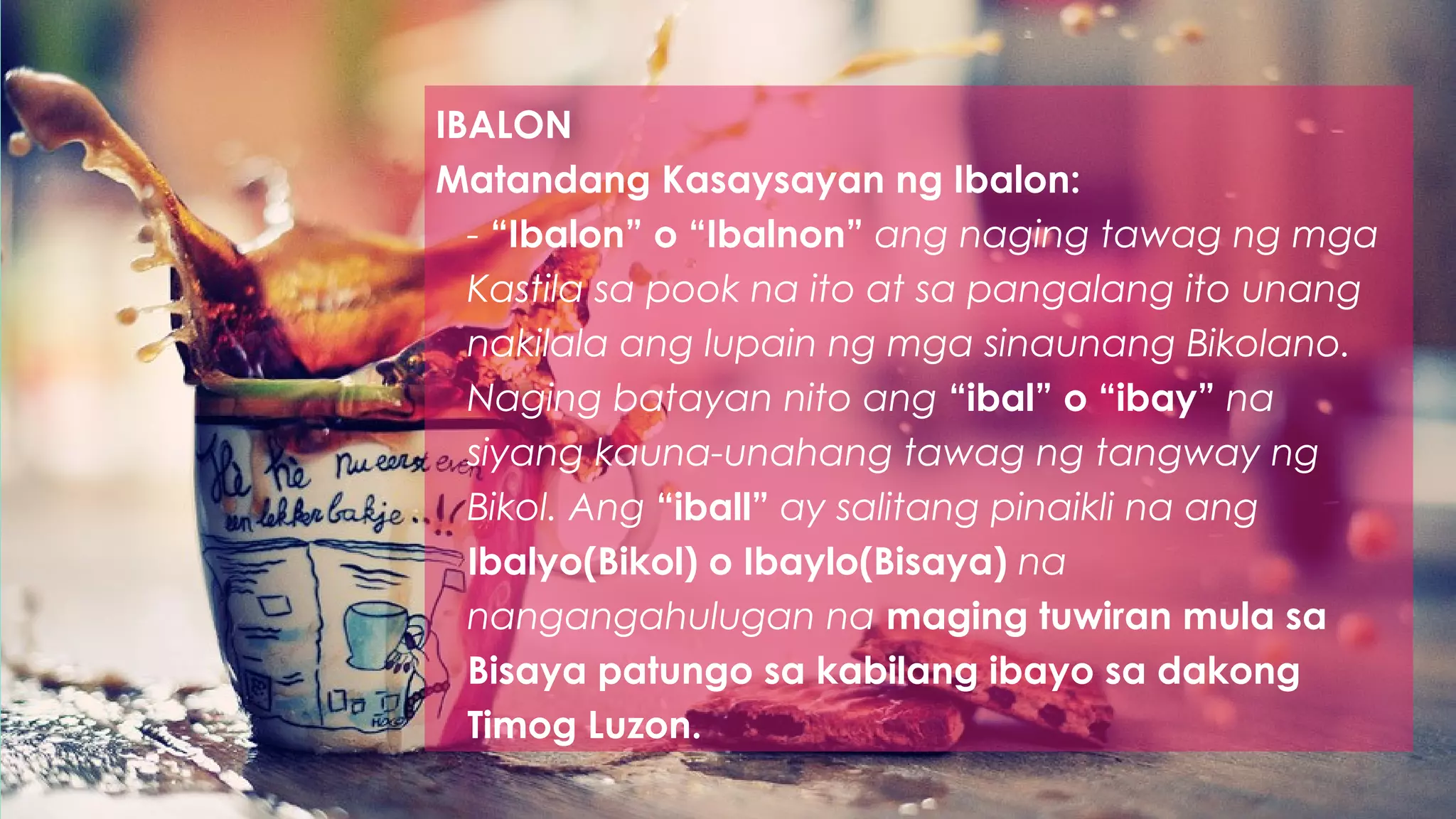 Fil30 rehiyon5 - Bicol Region | PPT