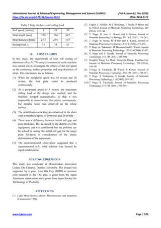 Twin Roll Casting of Aluminum Alloy AC7A Using Commercial Scale Machine ...