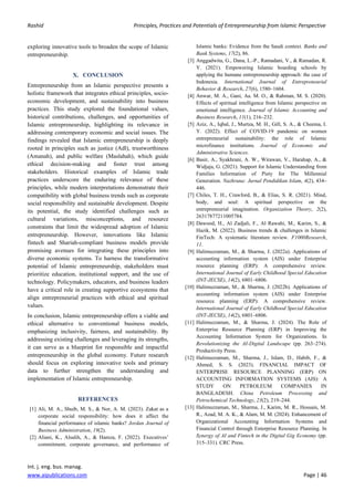 Principles, Practices and Potentials of Entrepreneurship from Islamic Perspective | PDF