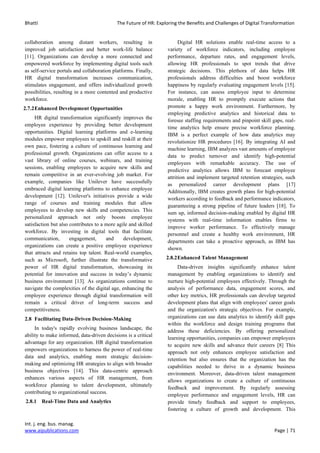 The Future of HR: Exploring the Benefits and Challenges of Digital Transformation | PDF