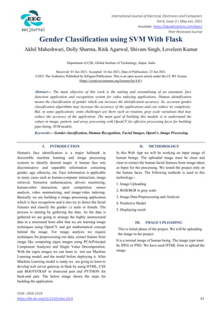 Gender Classification using SVM With Flask | PDF | Photo Editing Software | Computer Software ...