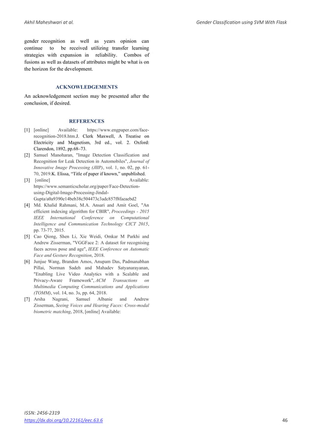 Gender Classification using SVM With Flask | PDF | Photo Editing Software | Computer Software ...