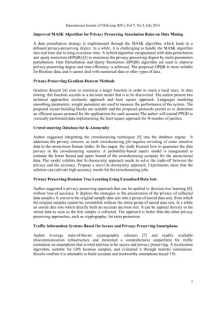 A Review on Privacy Preservation in Data Mining | PDF