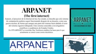 Presentacion historia-de-internet | PDF
