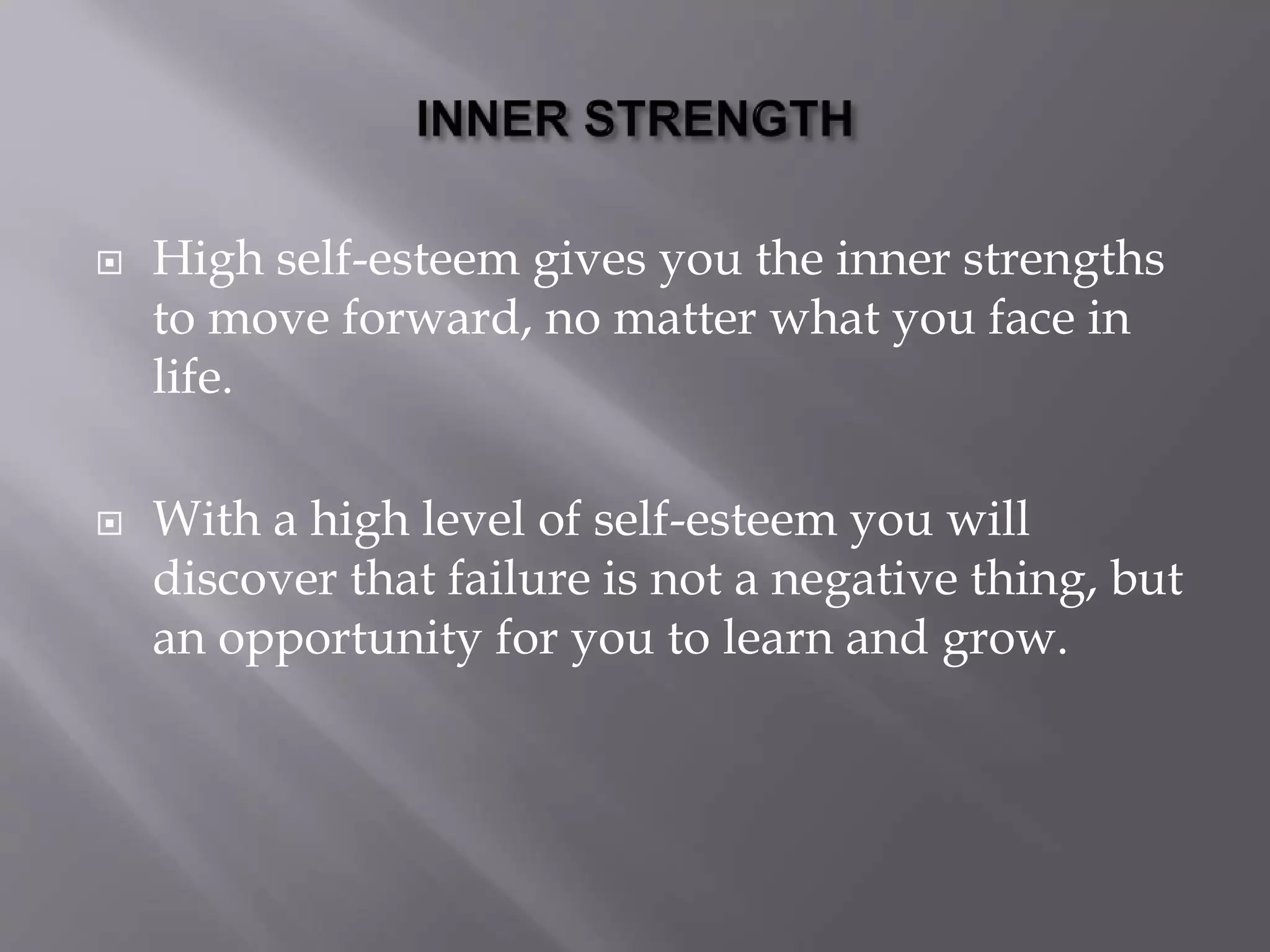 Increase your self esteem | PPT