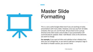 9 Useful Tips For Using Google Slides Like A Pro Alex Noudelman Pptx