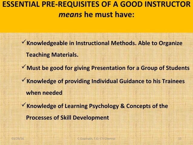 Instructor responsibilities | PPT