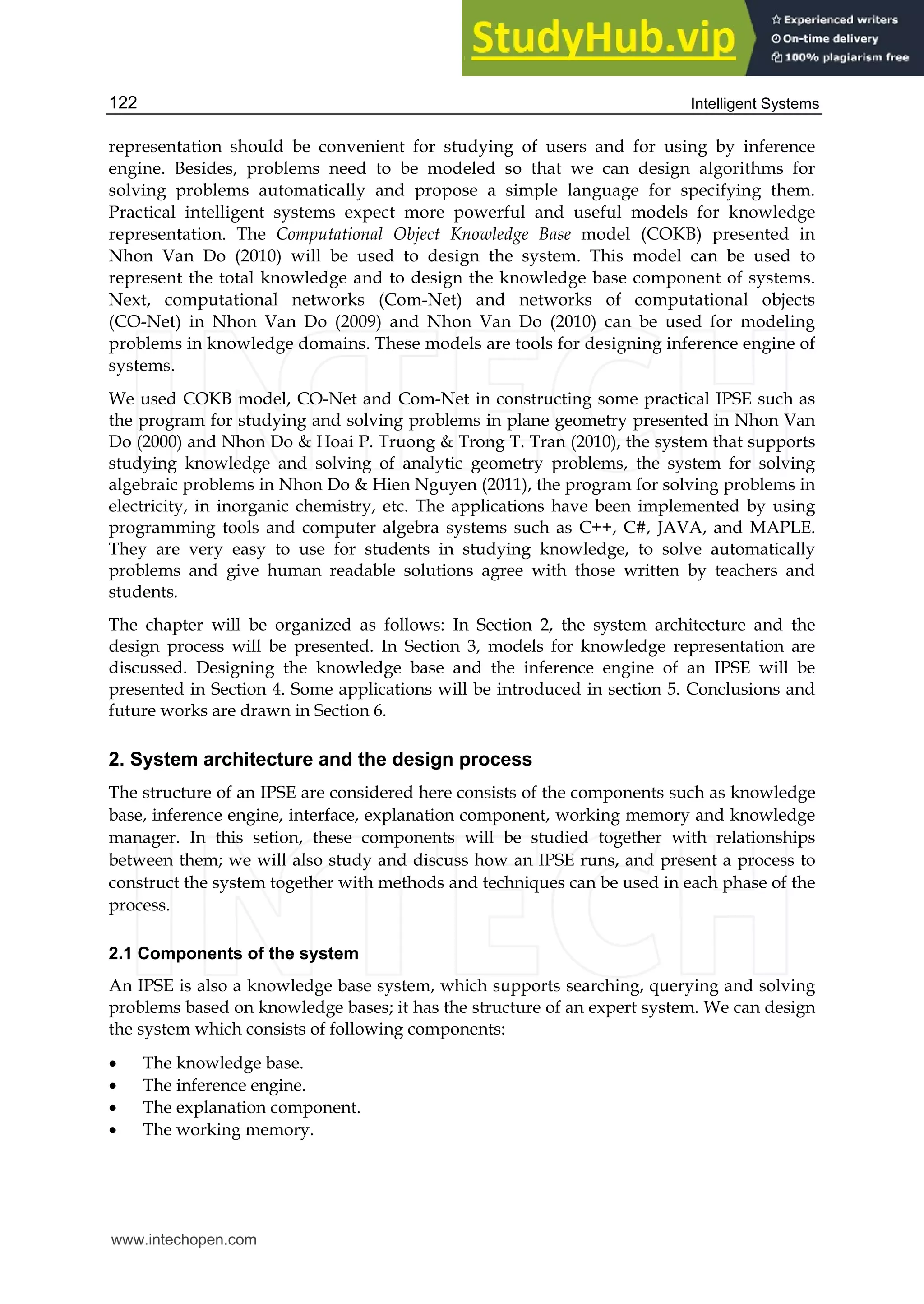 6 Intelligent Problem Solvers In Education Design Method And Applications | PDF