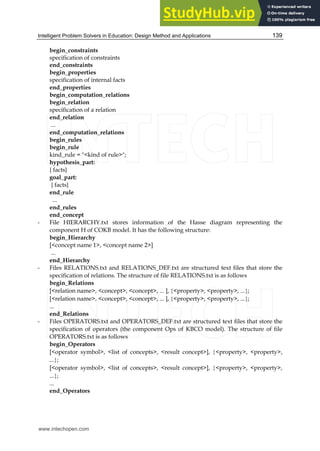 6 Intelligent Problem Solvers In Education Design Method And Applications | PDF