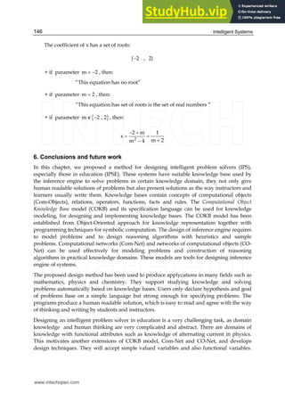 6 Intelligent Problem Solvers In Education Design Method And Applications | PDF