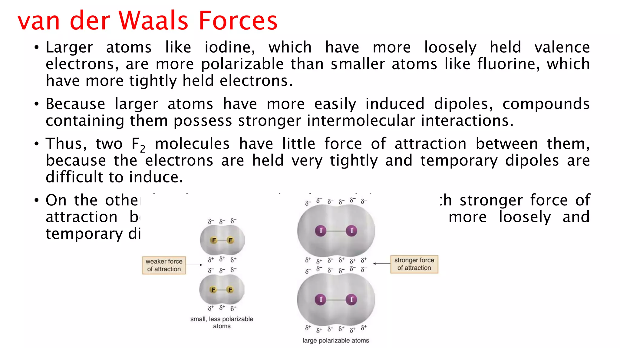 Intermolecular forces- Organic Chemistry | PPTX