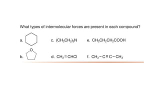 Intermolecular forces- Organic Chemistry | PPTX
