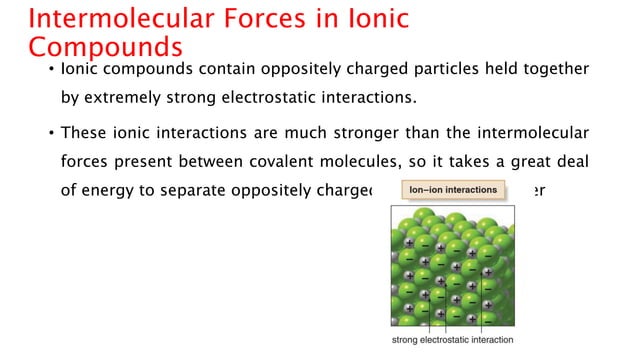 Intermolecular forces- Organic Chemistry | PPTX | Chemistry | Science