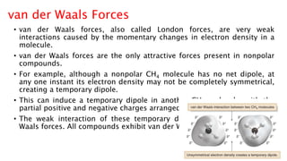 Intermolecular forces- Organic Chemistry | PPTX