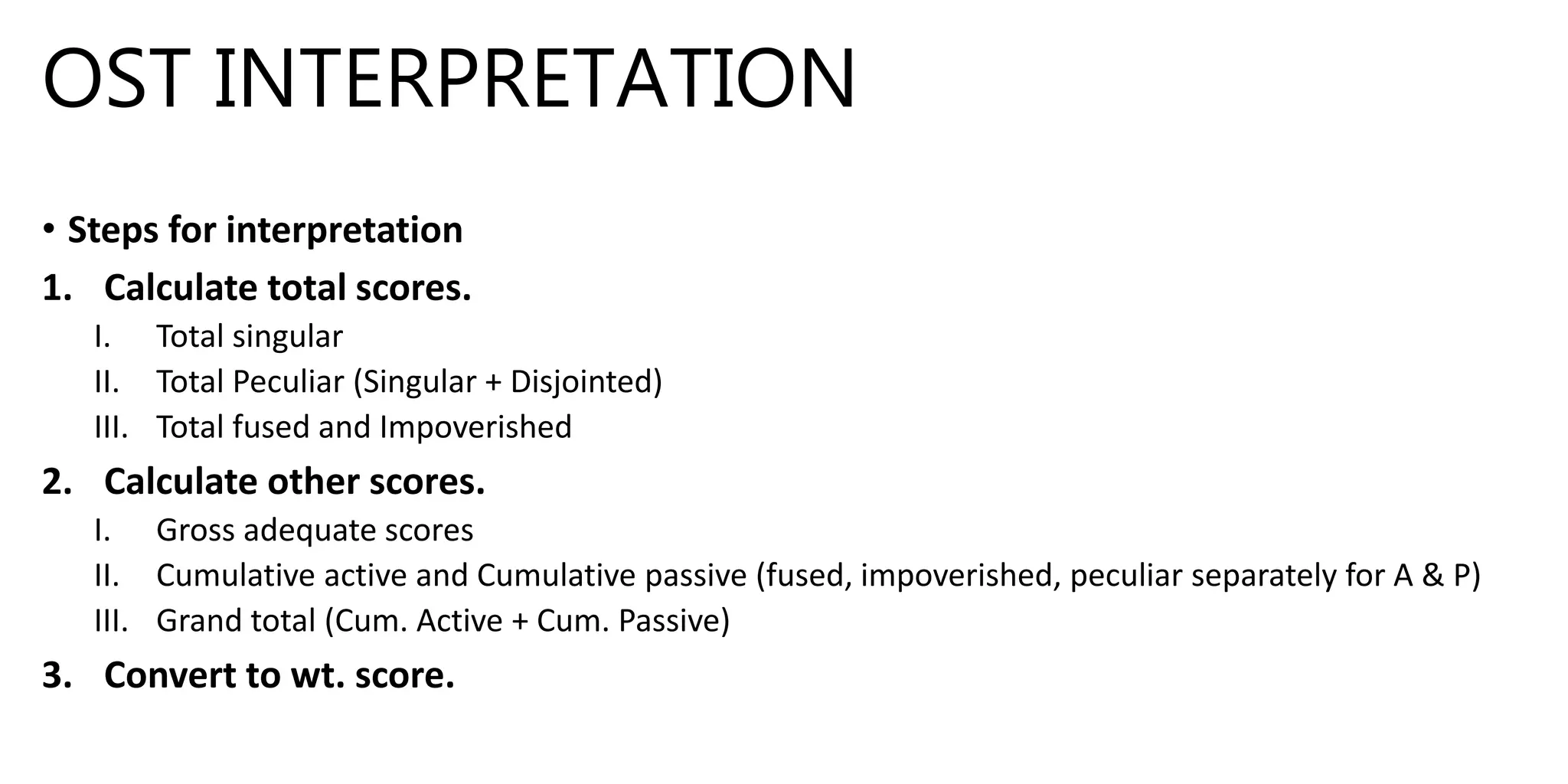 Interpretation of ost & ribt | PPTX