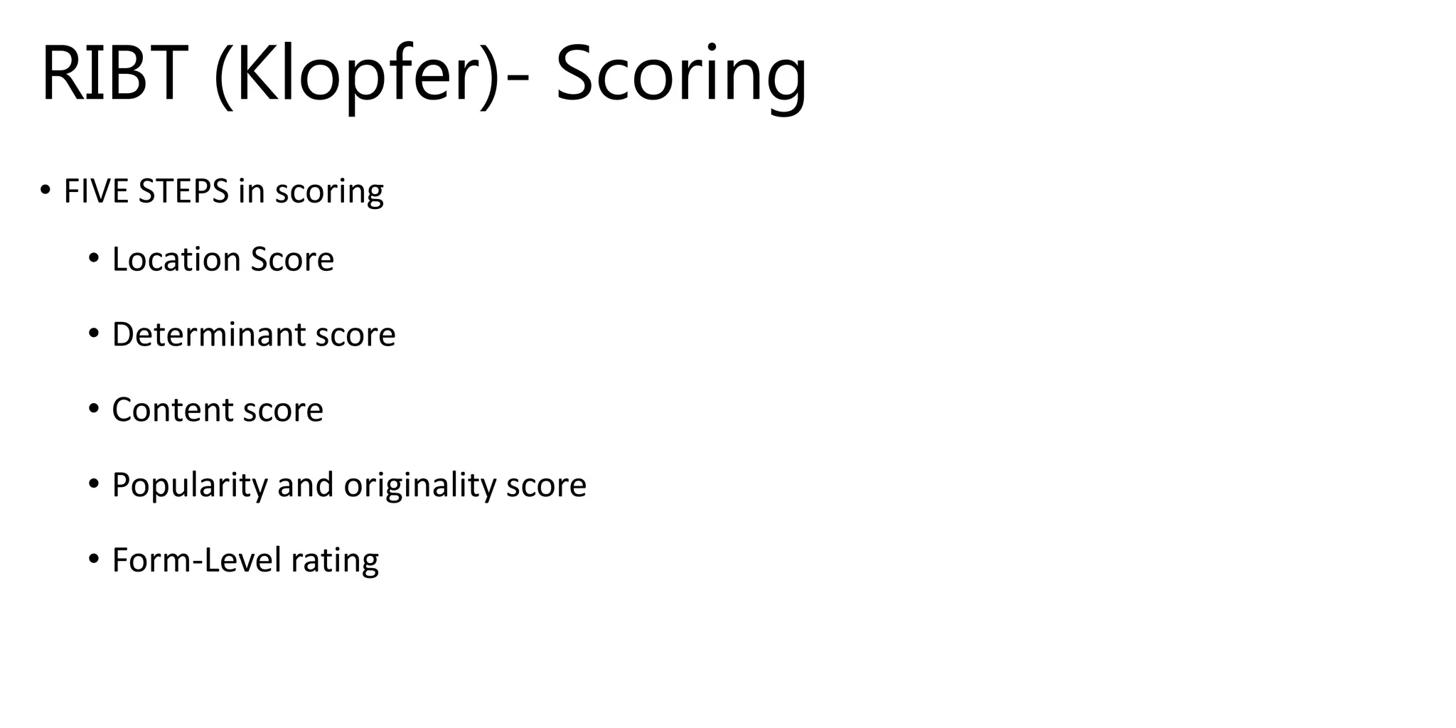 Interpretation of ost & ribt | PPTX