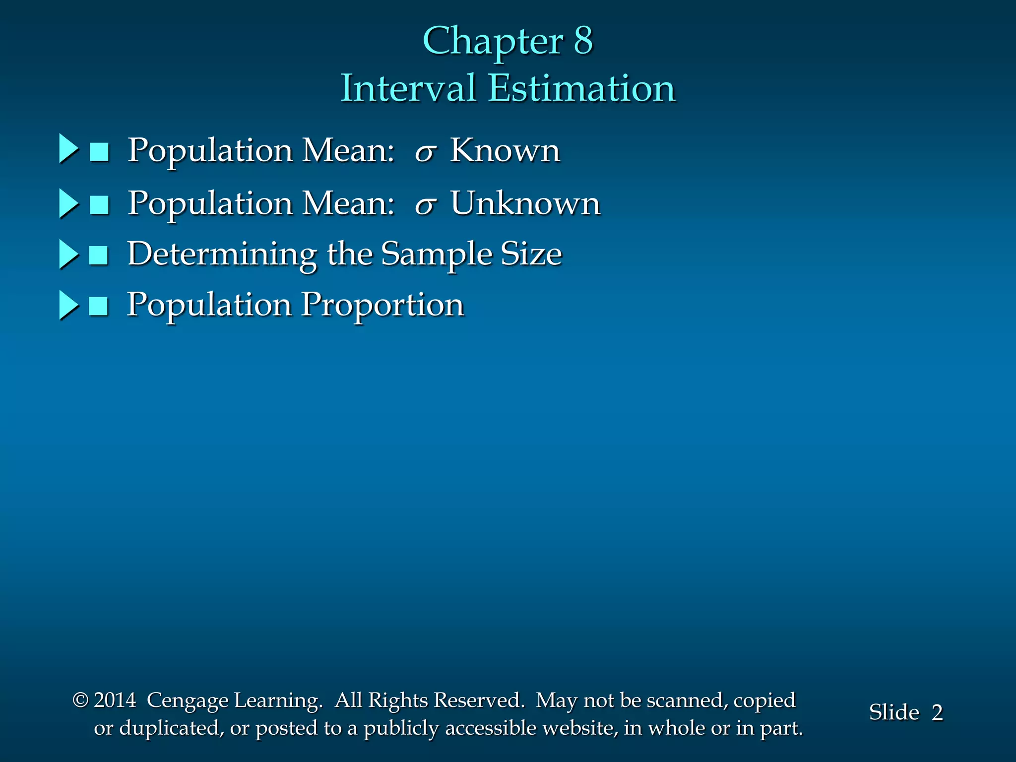 6 Interval Estimation Pptx Physics Science