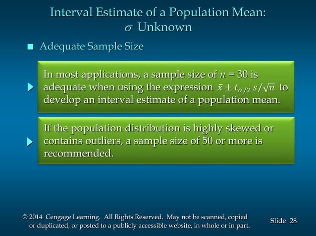 6 Interval Estimation Pptx Physics Science