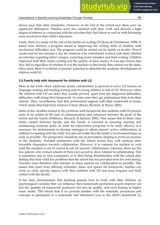 6 Interventions In Specific Learning Disabilities Through Families | PDF